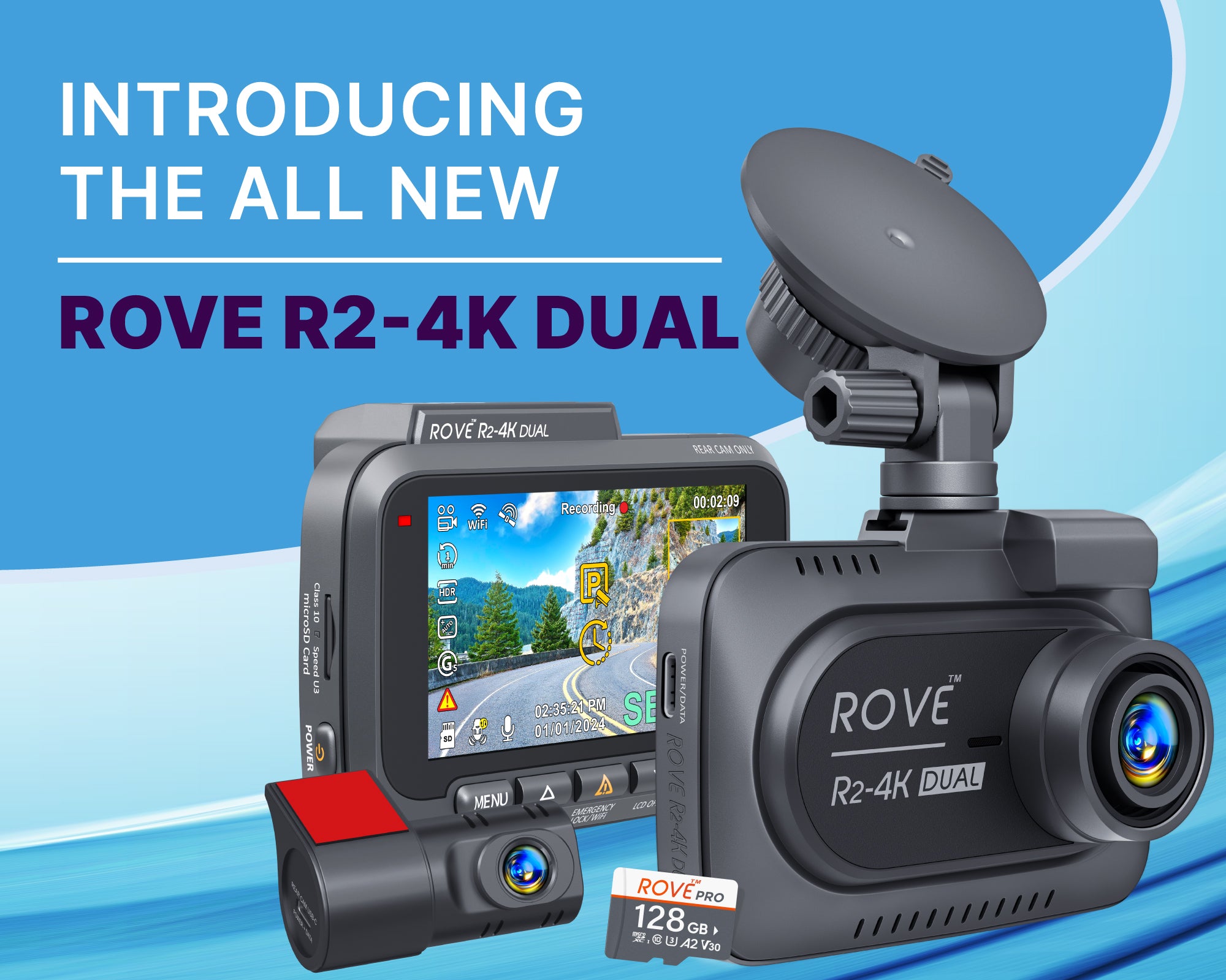 ROVE INNOTECH Unveils the All-New "ROVE R2-4K DUAL" Dash Cam: America'