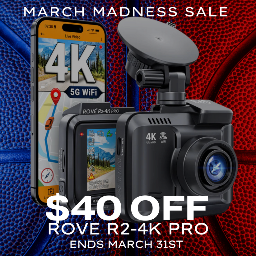 ROVE R2-4K PRO Dash Cam, Built-in GPS, 5G WiFi Dash Camera for Cars, 2