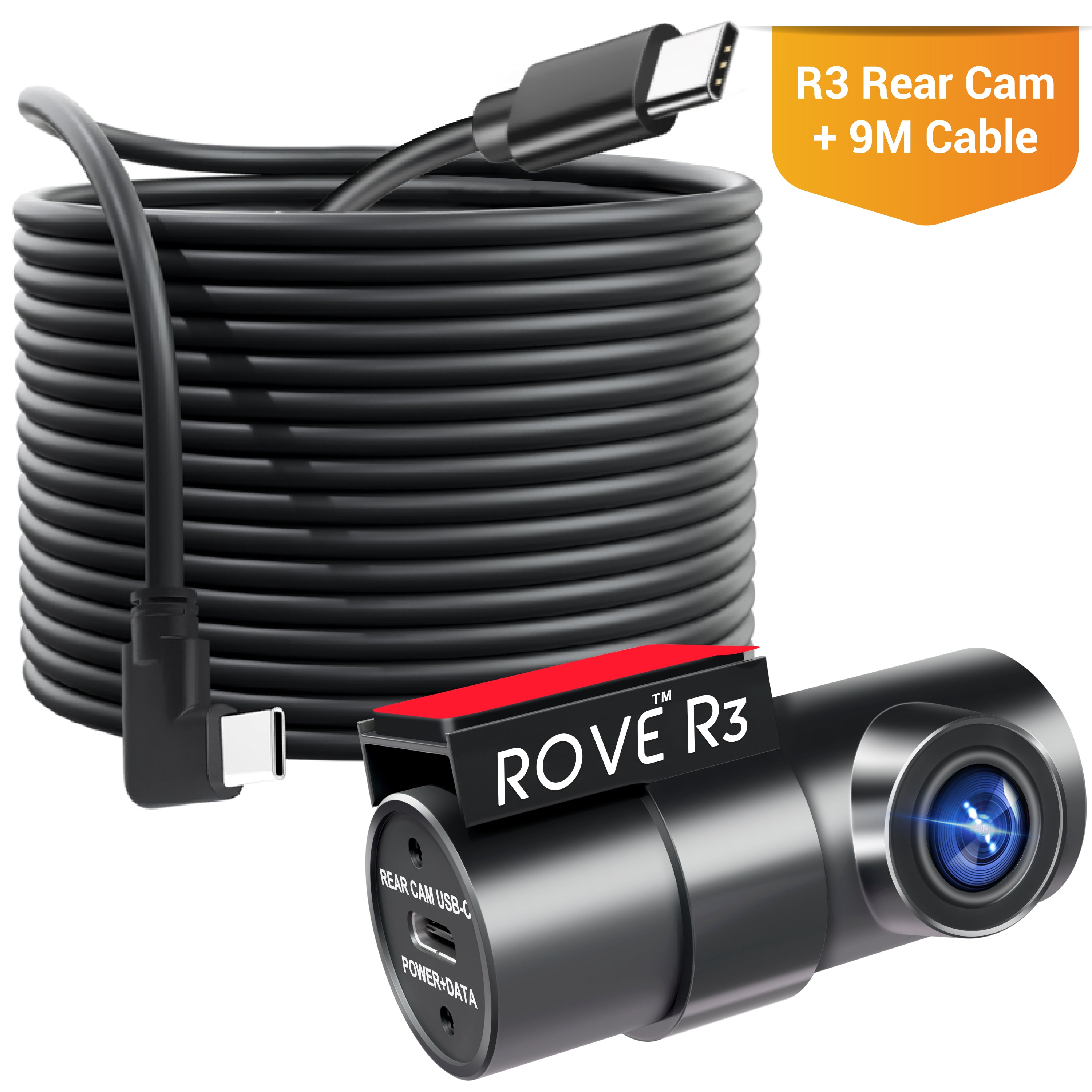 ROVE R3 Rear Cam with USB-C Port | Check Compatibility Image Before Pu