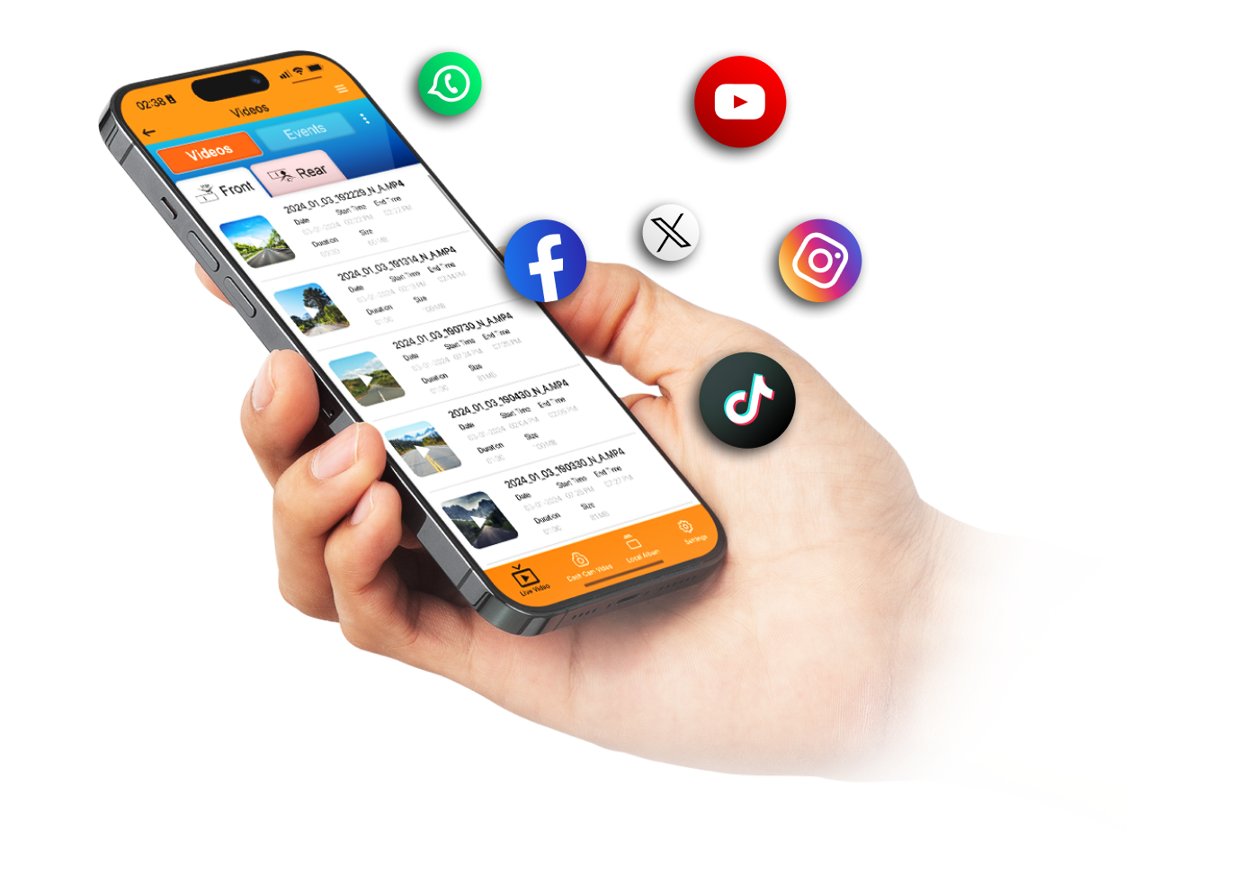 NEW ROVE R2-4K DUAL Dash Cam Front and Rear, STARVIS 2 Sensor, FREE 12